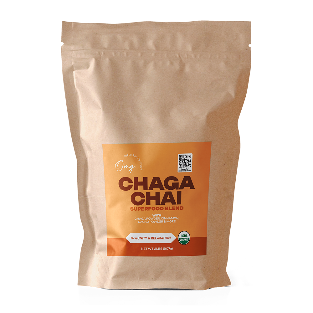 Organic Chaga Chai Superfood Blend - Bulk 2lbs – OMG Superfoods